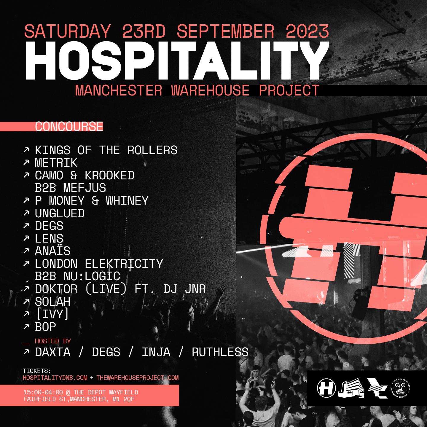Hospitality at Manchester Warehouse Project
